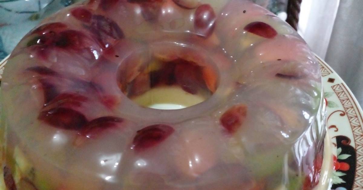 Resep Puding Buah Kaca Lapis Susu Buah oleh Sintia Novi - Cookpad