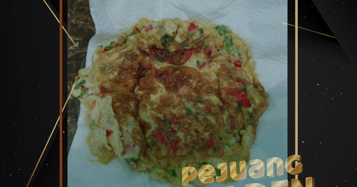 Resep Telur Dadar Acakadut oleh Farah kiddos - Cookpad