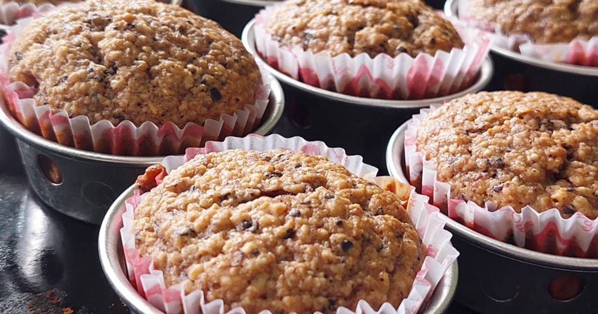 Resep Muffin Pisang Oatmeal Sehat (Blender no mixer) oleh Khalfi ...