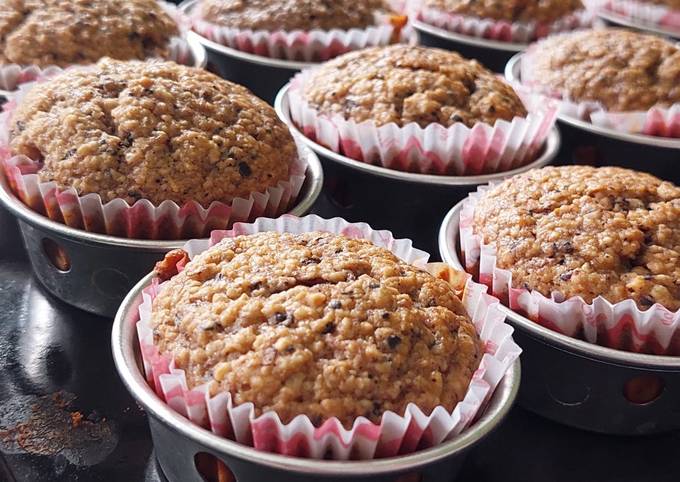 Resep Muffin Pisang Oatmeal Sehat (Blender no mixer) oleh Khalfi ...