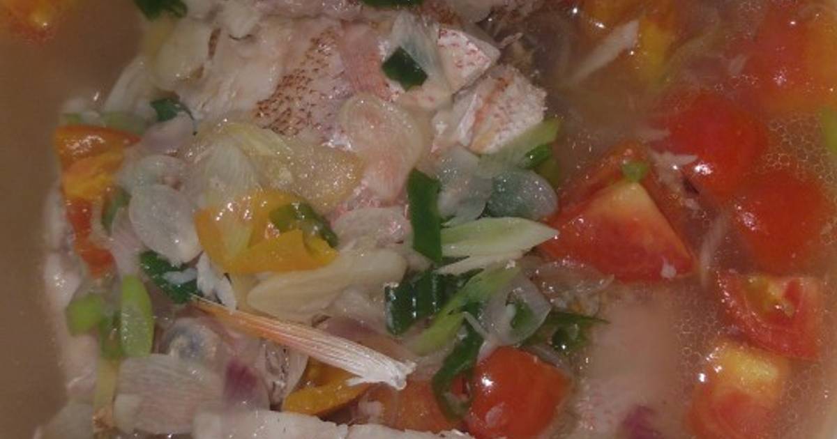 Resep Sup ikan kakap merah oleh Vita Safitri - Cookpad