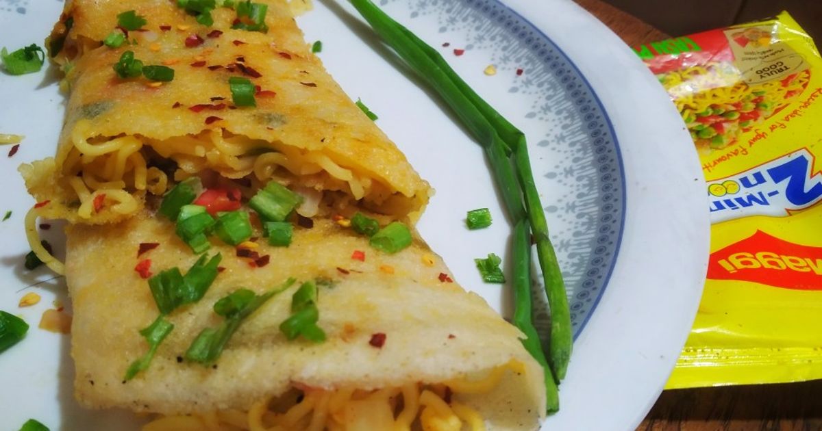 Maggi Noodles Special Masala Dosa(street Style) Recipe by Anitha (Annie ...