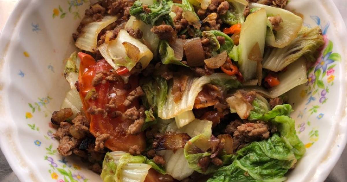 Resep Tumis Sawi Putih dengan Daging Giling oleh Asty Latifatul ...