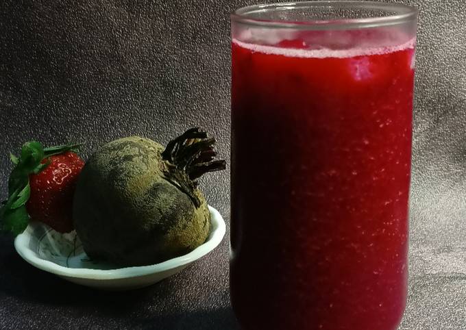 Resep 613. Jus Beet Strawberry Madu oleh Devin - Cookpad