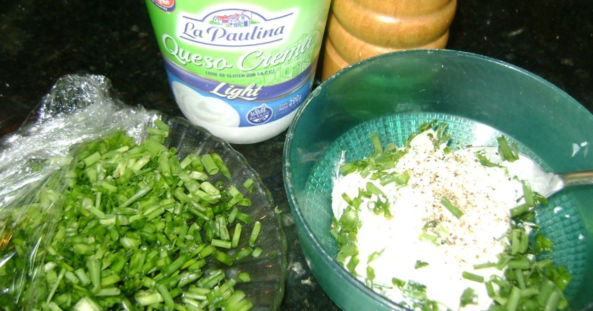 Salsa Crema Con Ciboulette (Aderezo) Receta de La profe Luisa- Cookpad
