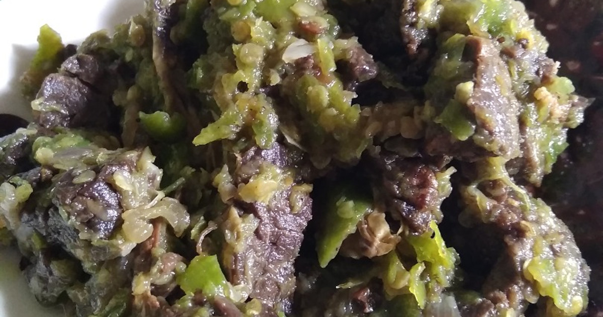 Resep Paru Sapi Sambal Ijo oleh Lila Fadliyah - Cookpad