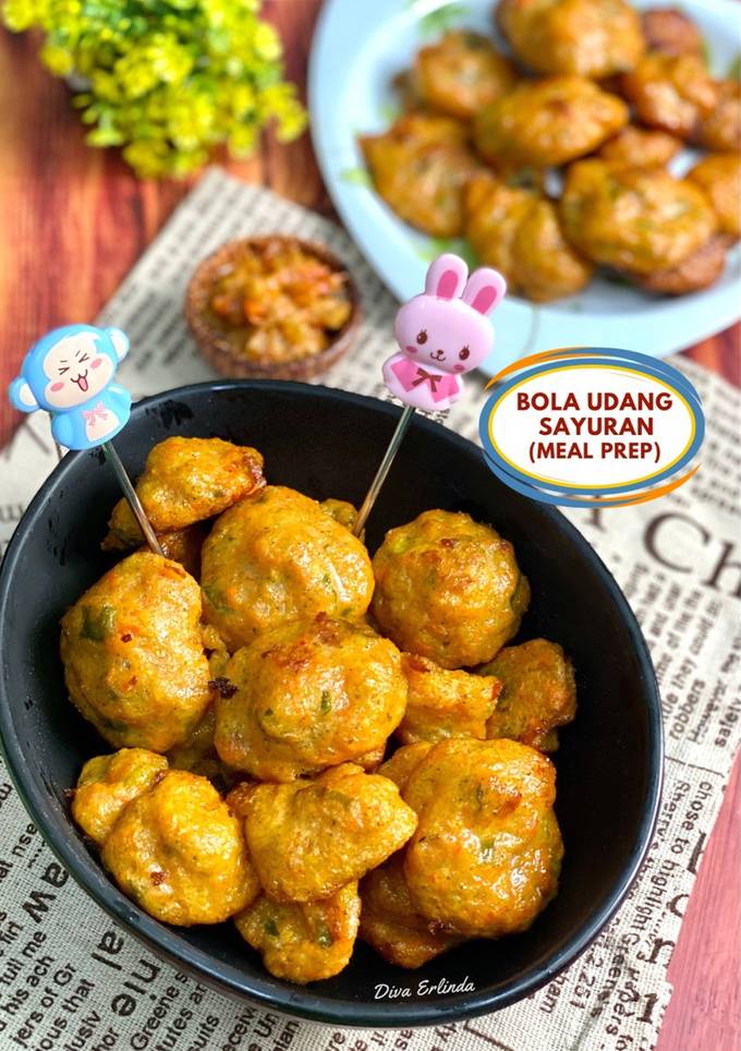 Resep Bola Udang Sayuran (Meal Prep) oleh Agustina Erlinda - Cookpad