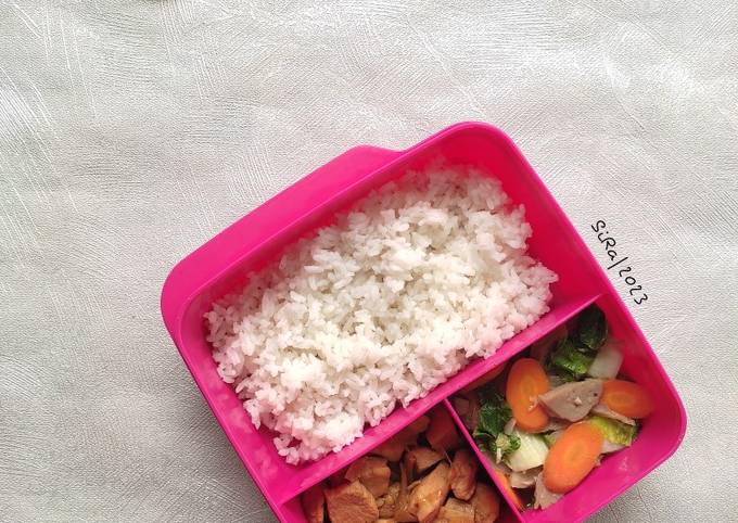 Resep Bento Box Chicken Yakiniku oleh SiRa_UmmuTsa - Cookpad