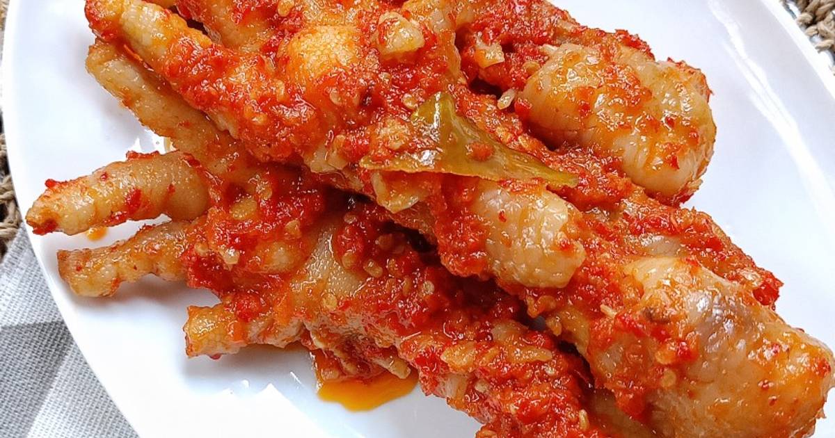 Resep Ceker Ayam Pedas Bumbu Kencur oleh Desi Dresviana (IG : @chici ...