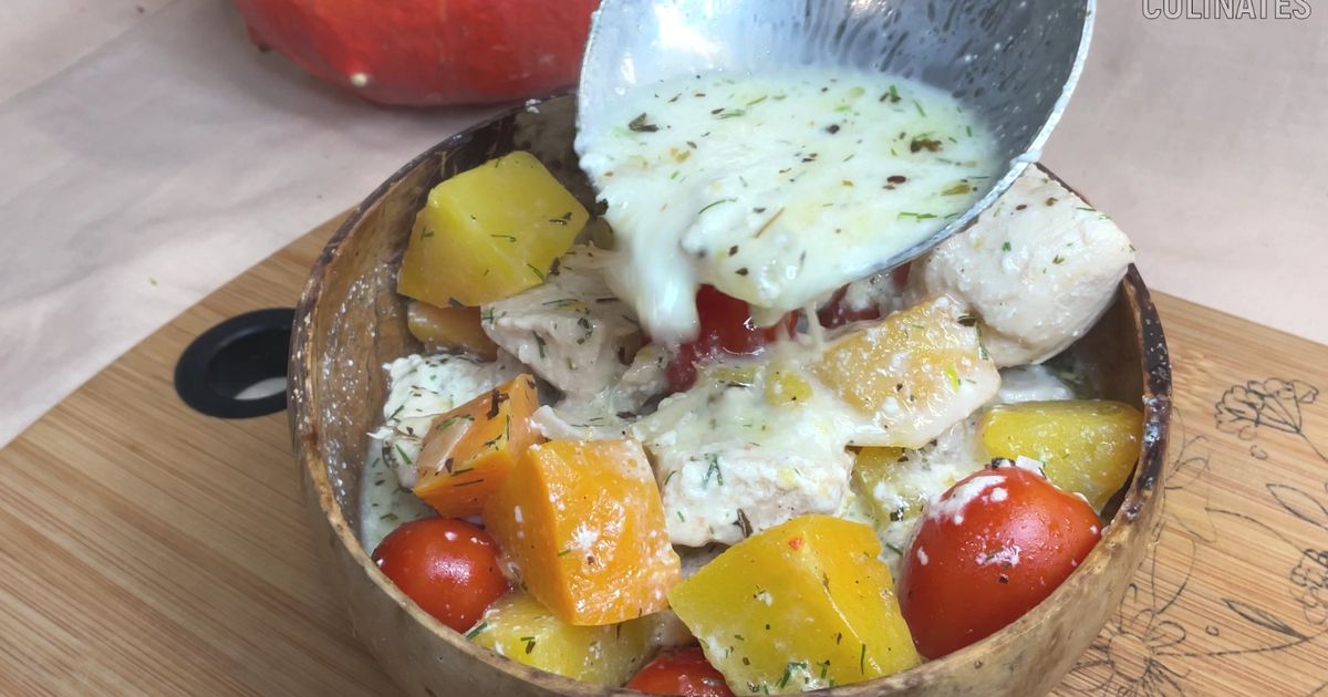 Pumpkin Recipe. Creamy Chicken With Pumpkin Recipe By Culinates "English"
