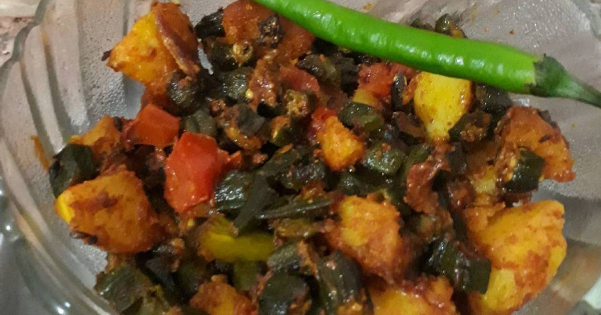 Bhindi Aloo Recipe by Asha Sharma - Cookpad