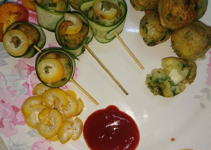 Cheaze potato balls. Recipe by SA_ Kitchen - Cookpad