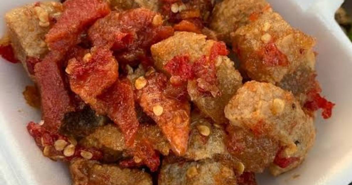 Resep Cihu (Cilok Tahu) Geprek Empuk Banget oleh Dyah Azzurah - Cookpad