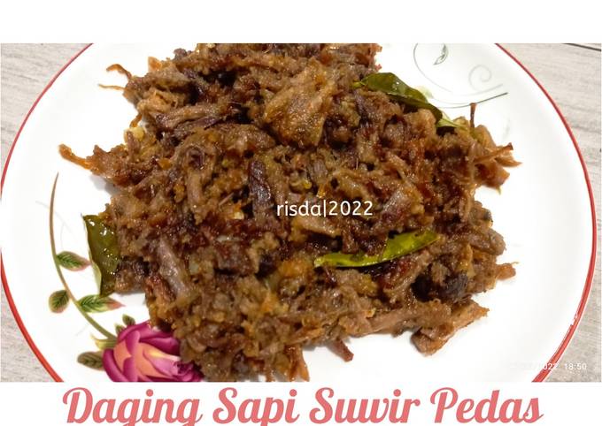 Resep Daging Sapi Suwir Pedas oleh Risda - Cookpad