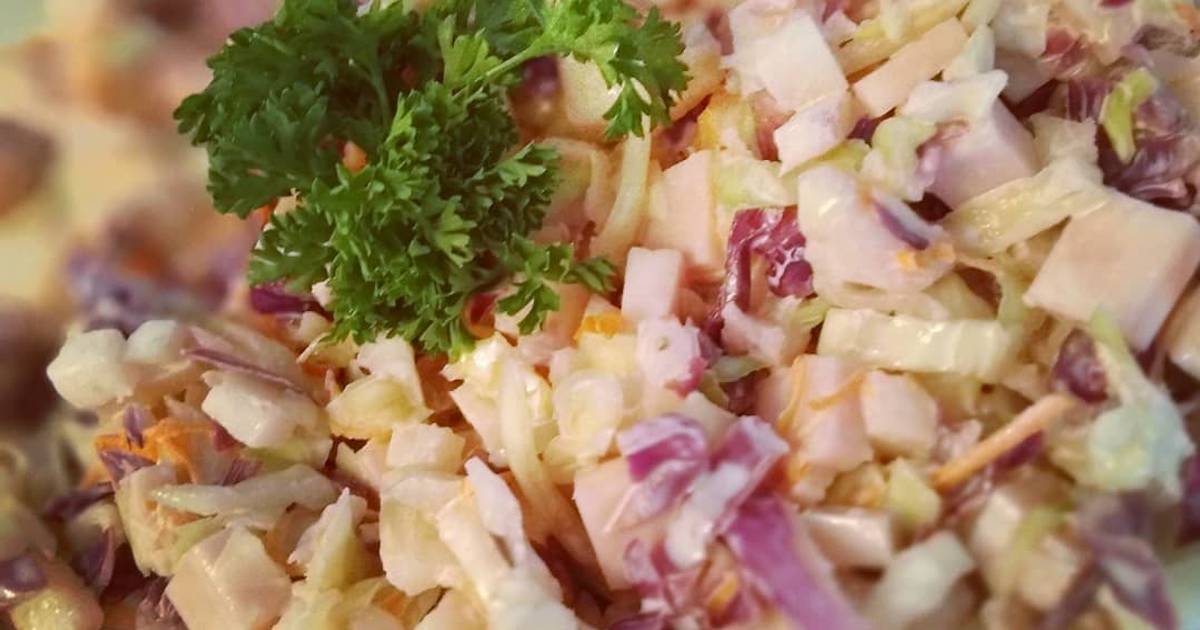 Ensalada de repollo, jamón y piña Receta de AzucarMorenah- Cookpad