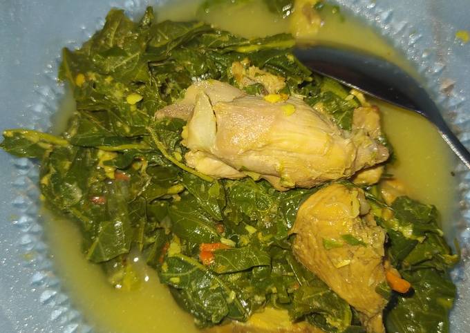 Resep Gulai daun singkong daging ayam oleh Ita Cute's - Cookpad