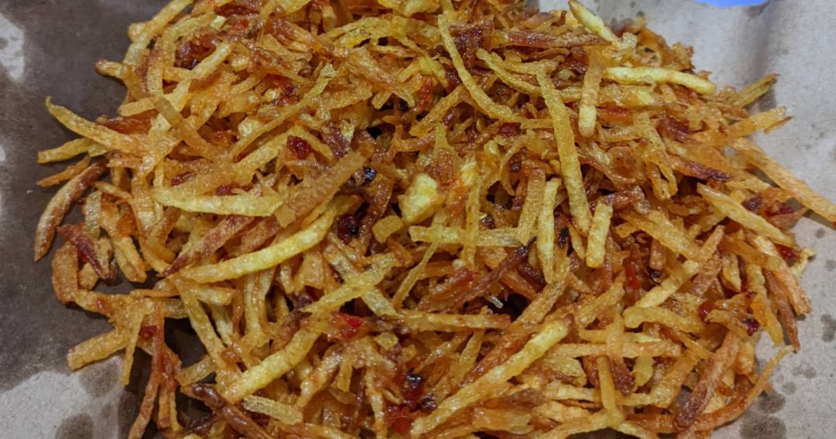 Resep kentang mustofa renyah, tahan lama & praktis!