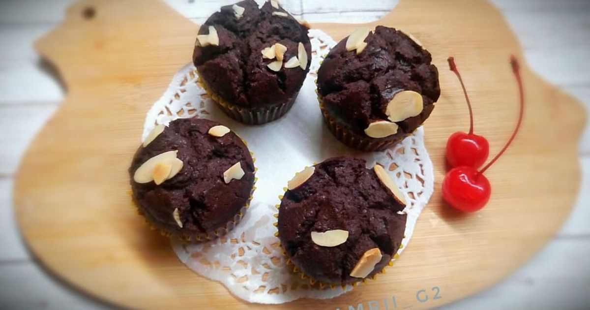 Resep Chocolate Custard Muffin oleh Kaka beryl @amrii_g2 - Cookpad