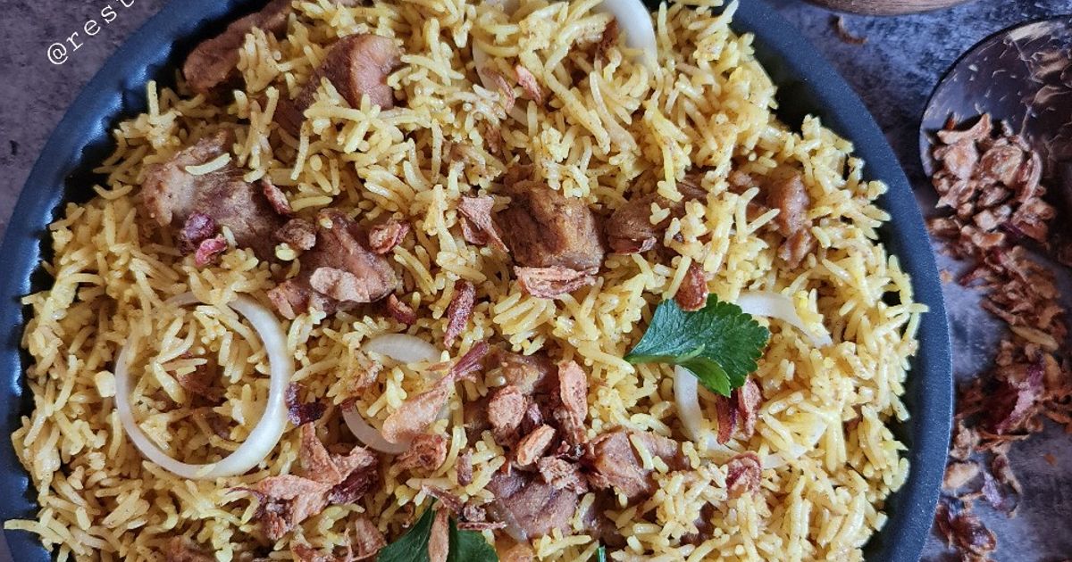 Resep Nasi Briyani Daging Kambing (Masak Dengan Rice Cooker) oleh Windu ...