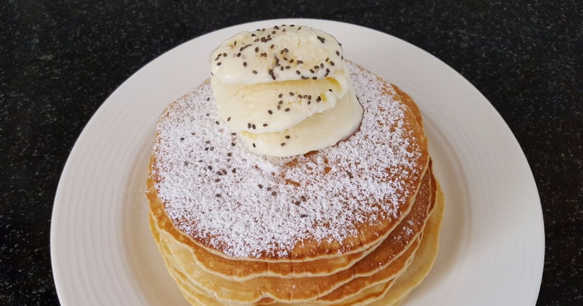 Pancakes With Homemade Ice Cream Recipe by Tizz - Cookpad