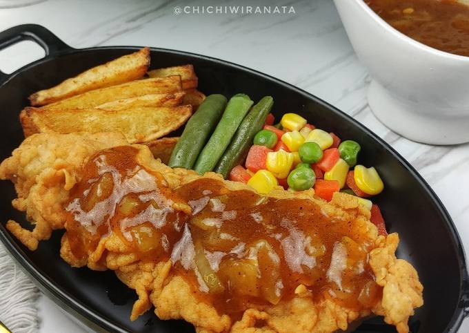 Resep Steak Ayam Crispy oleh Chichi Wiranata - Cookpad