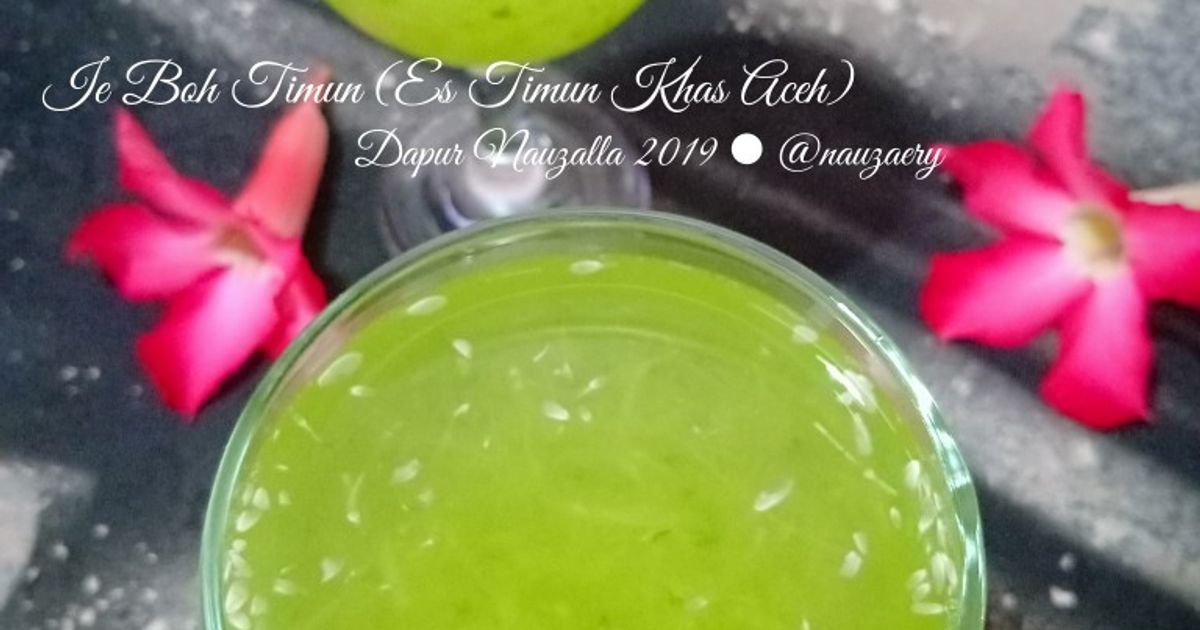 Resep Ie Boh Timon (Es Timun Khas Aceh) oleh Nauzaery Setyo - Cookpad