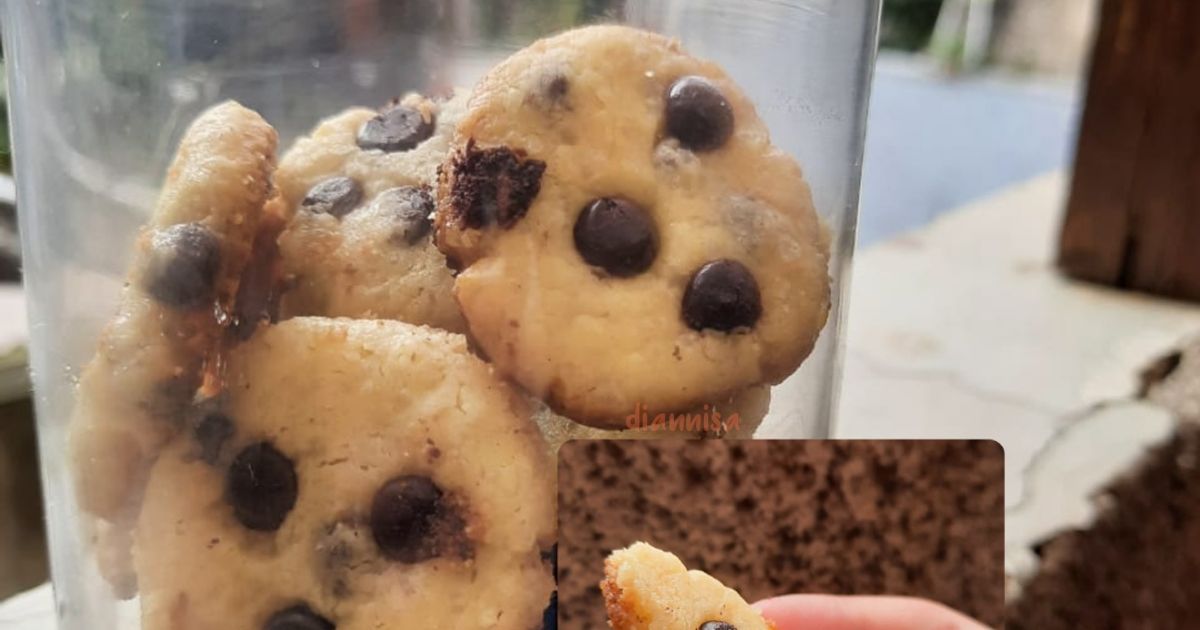 Resep Choco Chip Super Simple Takaran Sendok (No Oven)🍪 oleh DianNisa ...