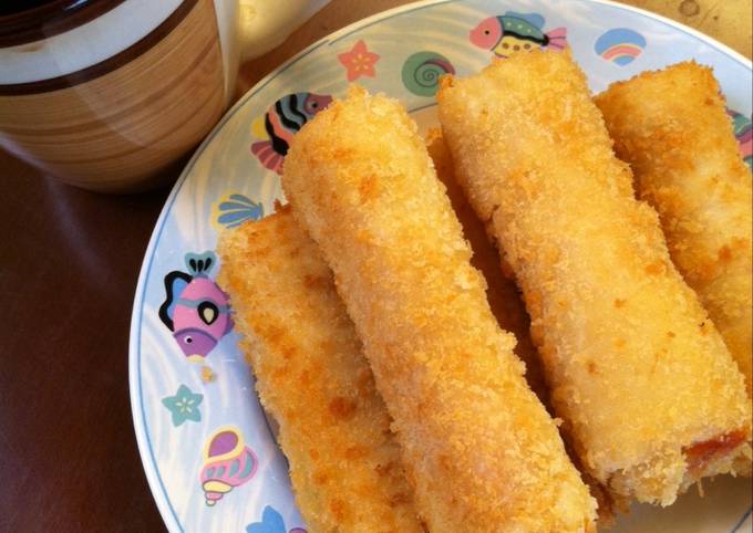 Resep Roti Gulung Sosis oleh diahika - Cookpad