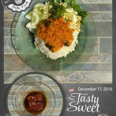 Resep Nasi ulam lauk semur tahu oleh Fitri Apriani Lestari - Cookpad
