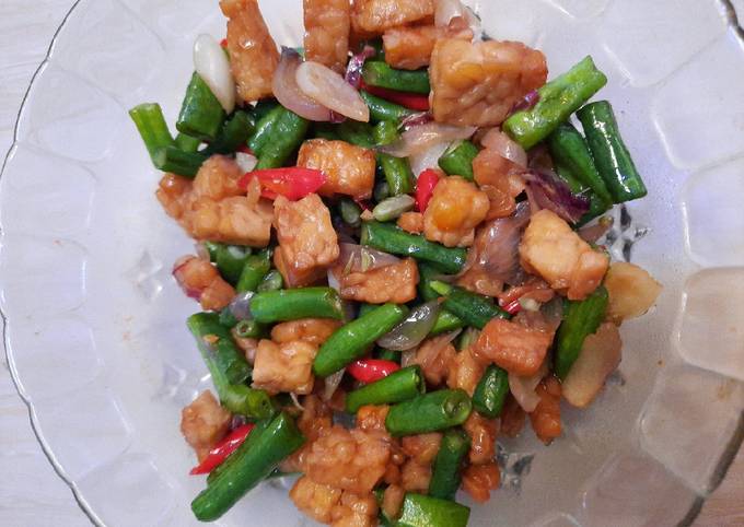 Resep Oseng Kacang Panjang Tempe oleh Asmaul Husna - Cookpad