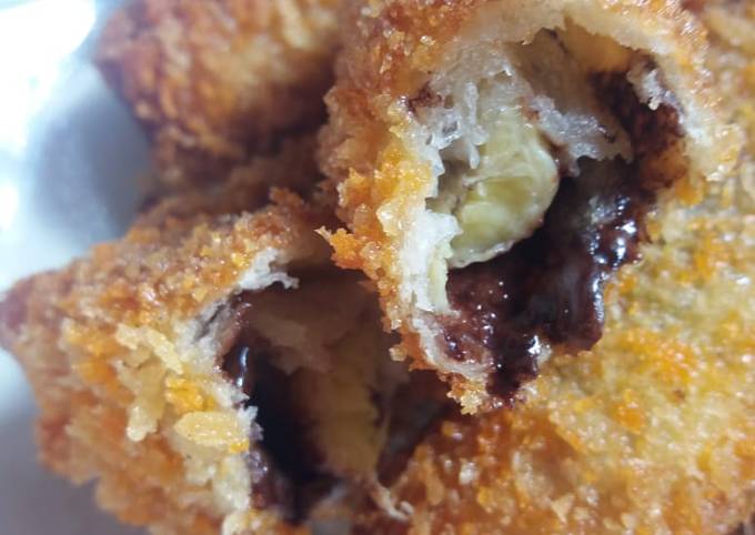 Resep Roti pisang coklat lumer oleh Putri Cyput - Cookpad