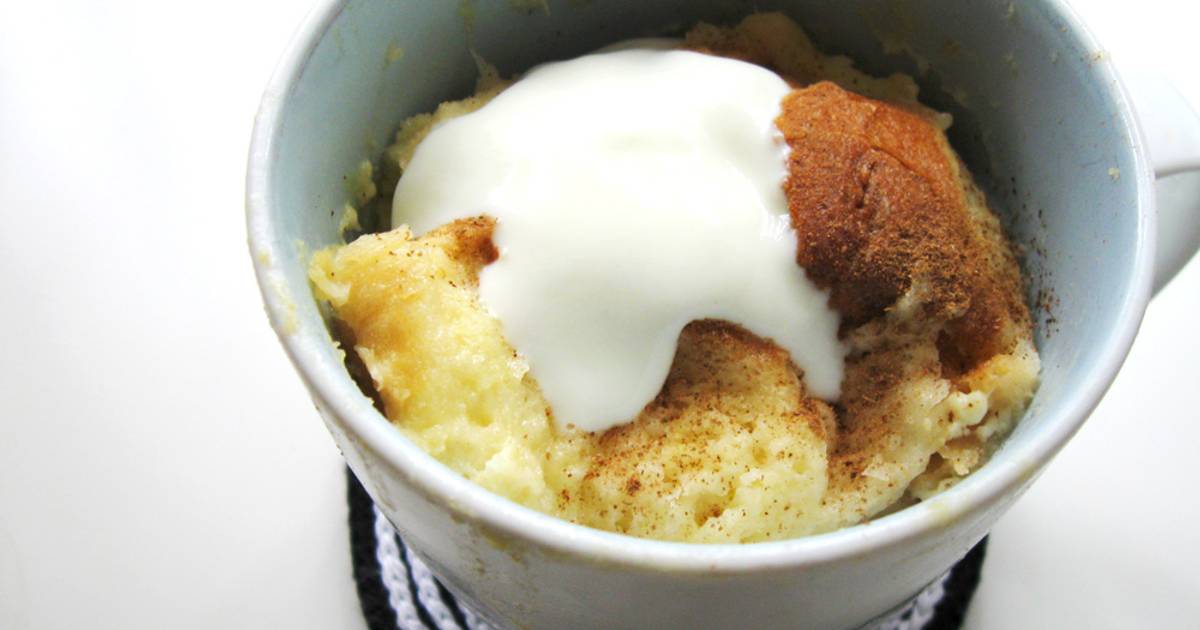 Instant Bread & Butter Pudding in Mug Recipe by Hiroko Liston - Cookpad