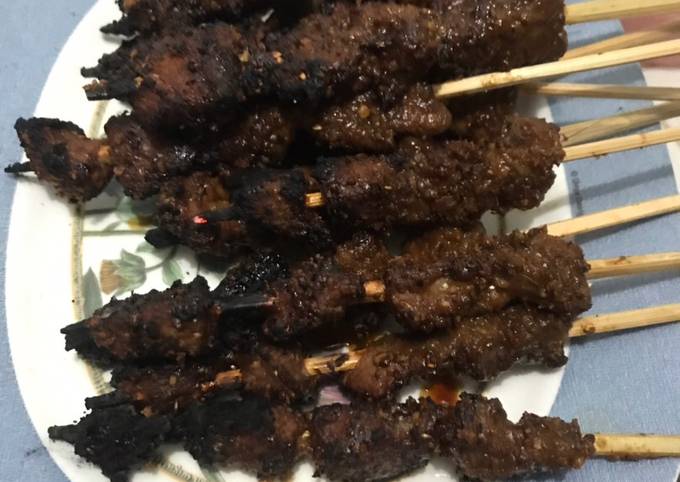 Resep Sate sapi bumbu kacang oleh Annisa wildanita - Cookpad