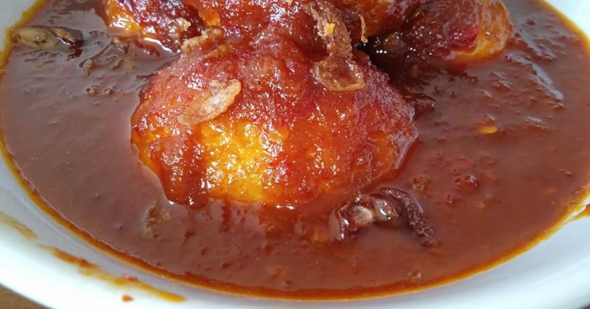 412 resep telor rendang pedas enak dan mudah - Cookpad