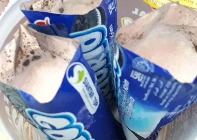 Resep 006. Es gorio stroberi gampang dan mudah [hanya 2 bahan aja] oleh ...