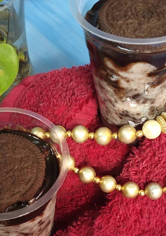 Oreo pudding dessert box Recipe by Sabina Tabassum - Cookpad