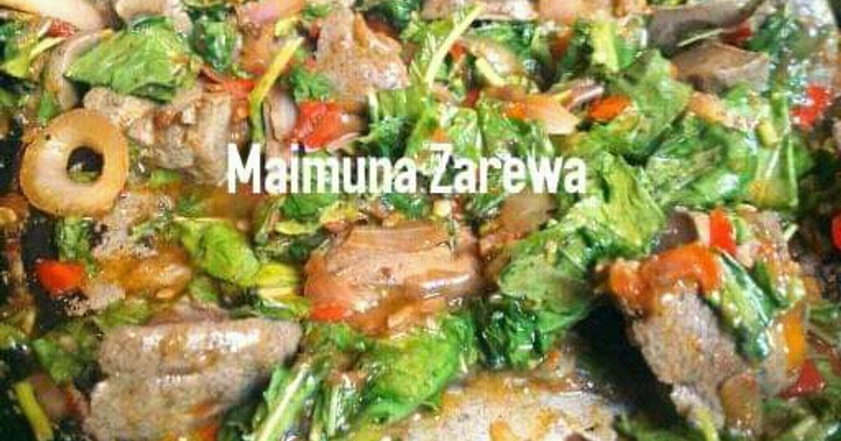 Kidney And Spinach Sauce Recipe by Maimuna Zarewa - Cookpad