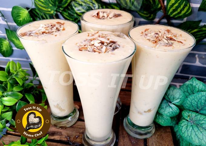 Mango Oats And Almond Smoothie Fireless Cooking Recipe by Rumana Irfan - Cookpad