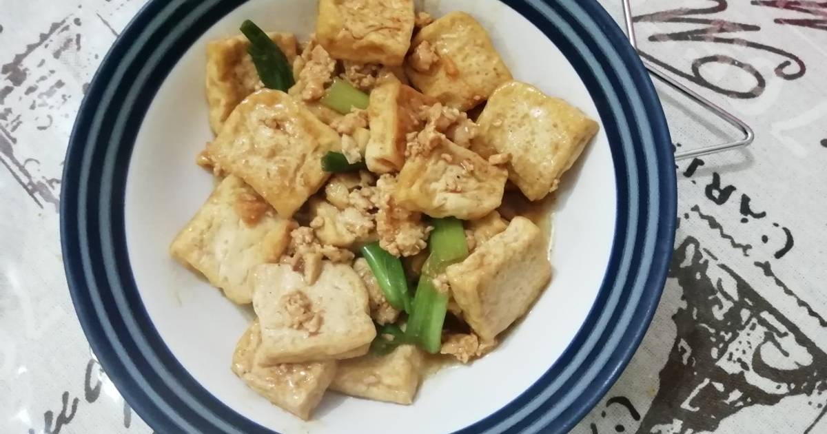 Resep Tumis tahu daging giling ayam oleh Cecilia_ - Cookpad