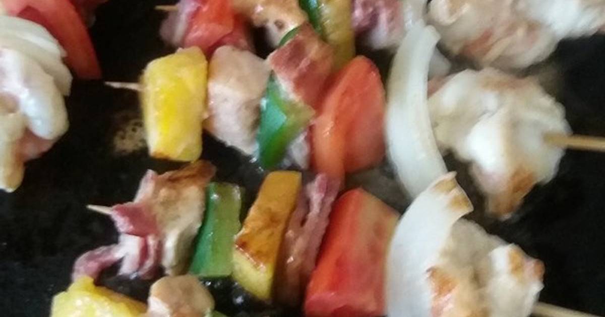 Pinchos mixtos Receta de Ana Chavez- Cookpad