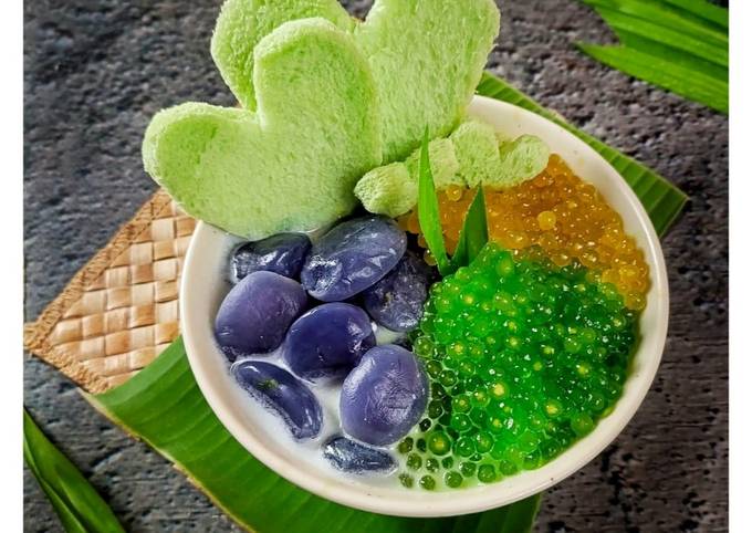 Resep Kolak 3 Warna - Kolang kaling, Mutiara & Roti Tawar oleh Tyas ...