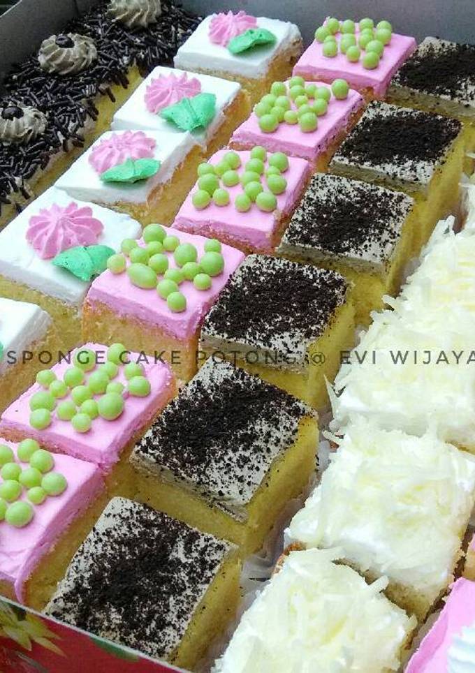 Resep Cake Potong (Sponge Cake) oleh Evi Wijayanti - Cookpad