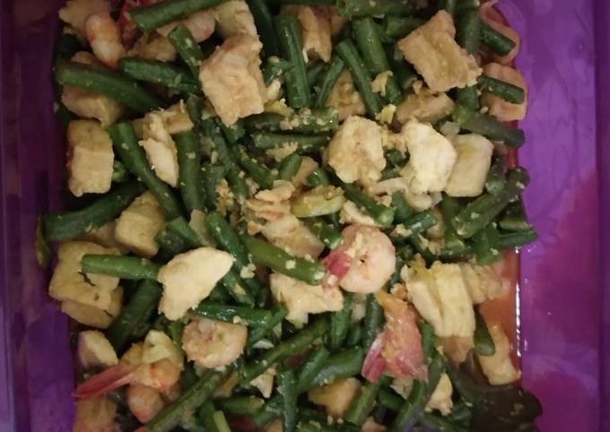 Resep Sayur kacang panjang campur oleh RUTH NESYA PURBA - Cookpad