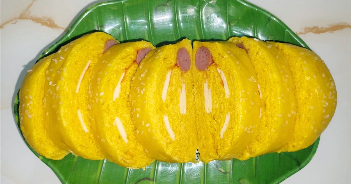 Resep Roti Kukus Labu Kuning Tanpa Ulen oleh Visda Ummu2H - Cookpad