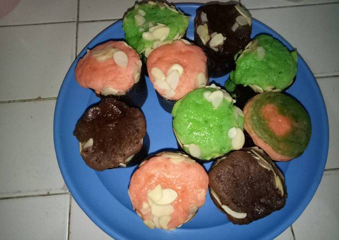 Resep Simple Cupcake (3 Rasa) oleh Anastasia - Cookpad