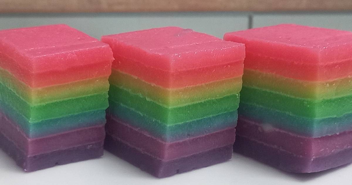Resep Kue Lapis Beras Pelangi oleh Gaia - Cookpad
