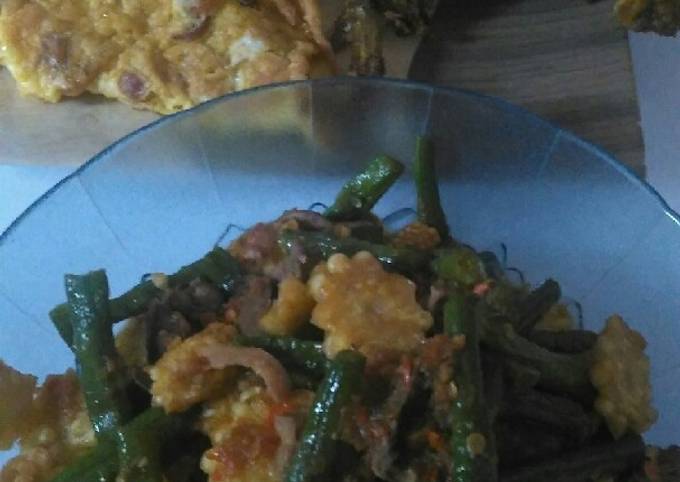 Resep Oseng kacang panjang, putren dan jantung ayam oleh E.Y.Ika.M ...