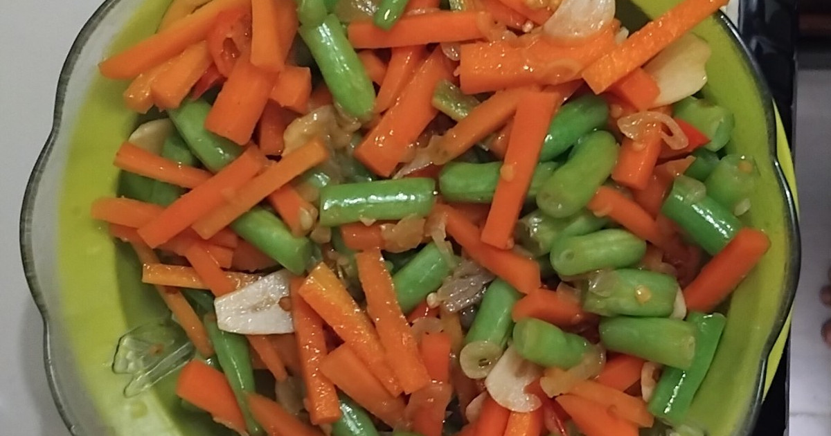 Resep Sayur Oseng Wortel Dan Buncis oleh Aditya Widii - Cookpad