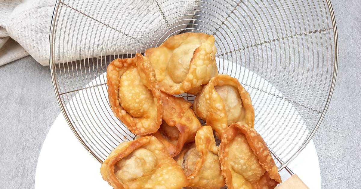 Resep Pangsit Goreng (Kulit Pangsit Homemade) oleh Erlina - Cookpad