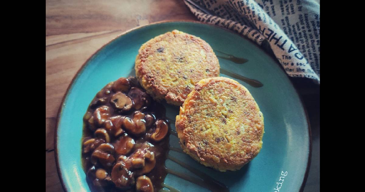 Resep 254. Steak Tahu Keju dengan Saos Jamur oleh Dedifa.Cooking - Cookpad